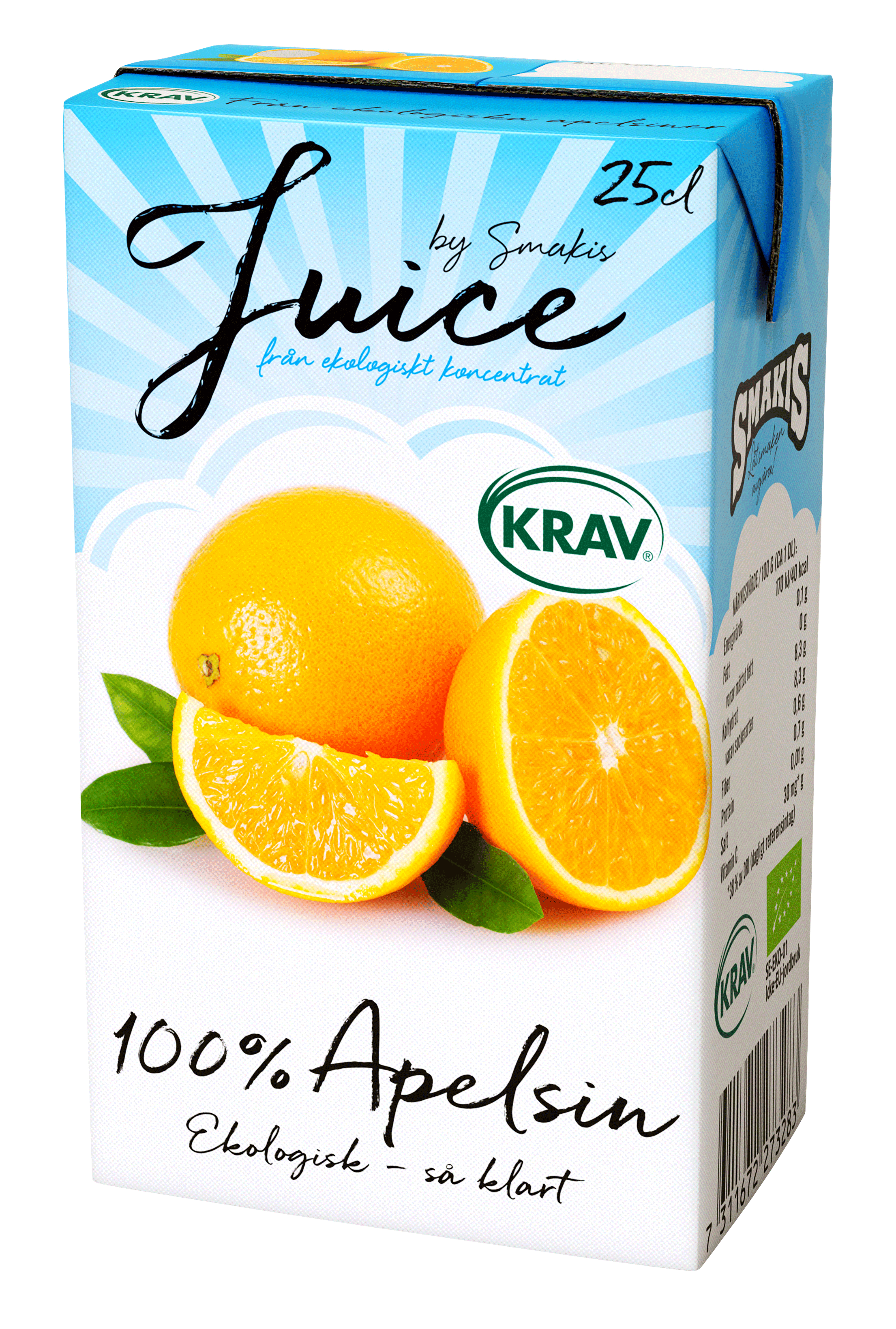 EKOLOGISK APELSINJUICE KRAV-MÄRKT